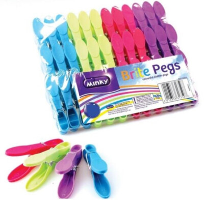 Minky Heavy Duty Pegs Peg pod Jumbo Pegs Peg Bag Laundry Washing Line ...