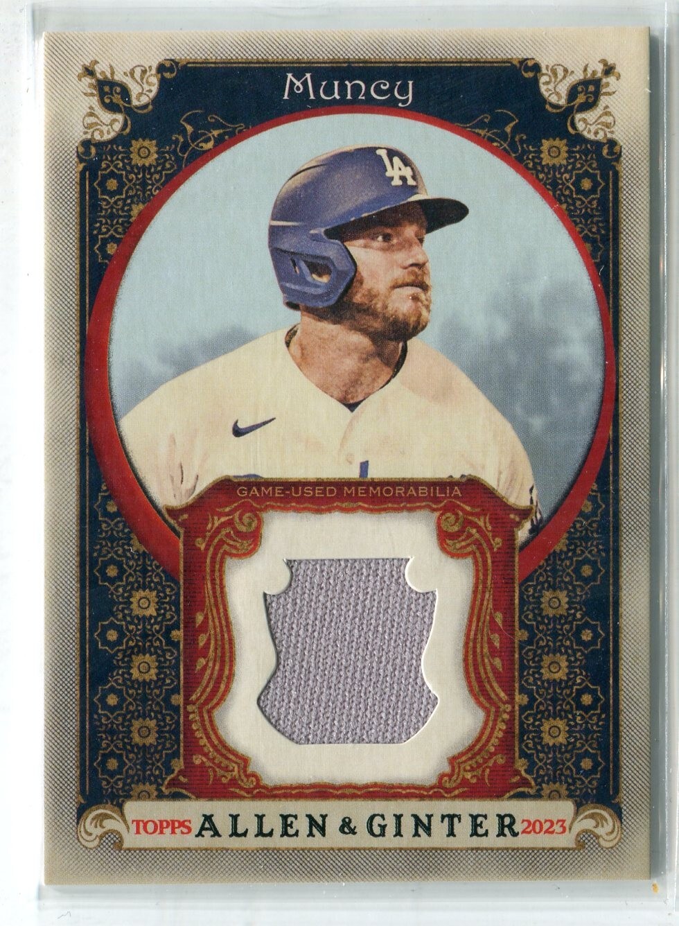 2023 Topps Allen & Ginter Max Muncey JERSEY RELIC LA LOS ANGELES ...