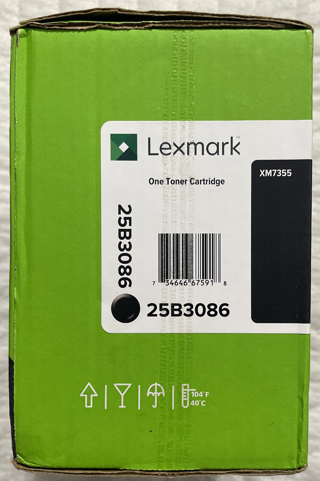 Lexmark 25B3086 Black Toner Cartridge For XM7355 XM 7365 OEM Sealed ...