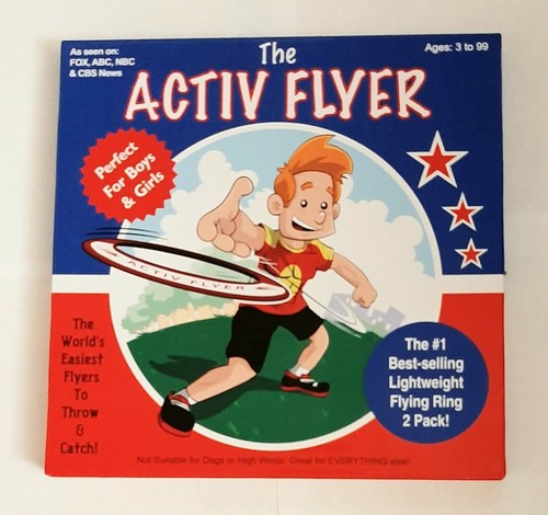 ACTIV FLYER Outdoor Frisbee Toss Rings for Kids - Red and Blue (2ct) | eBay