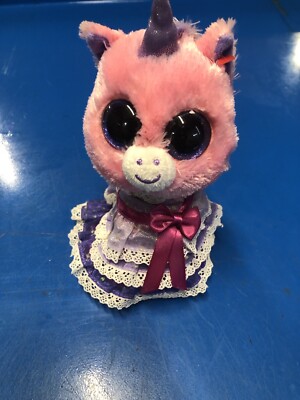 Ty Beanie Boos Collection Magic, the Pink and Purple Unicorn 6" W/dress ...