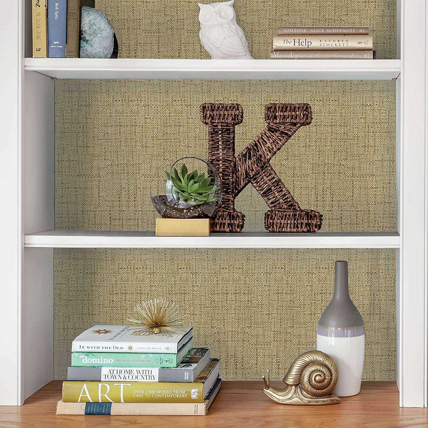 Fablon Vinyl Self Adhesive Hessian Brown Fablon 45cm X 1.5m FAB10158 ...