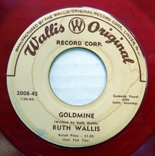 Ruth Wallis 45 Goldmine/Long-Playing Daddy Rouge Vinyle Pop 1950's ...