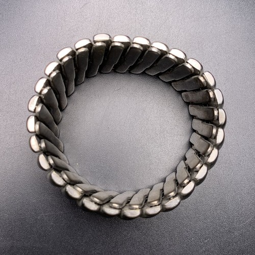 Expansion Bracelet Silver Tone Classic Chunky Wide Vintage | eBay