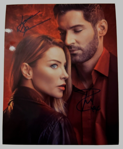 TOM ELLIS and LAUREN GERMAN autograph signed LUCIFER 8x10 COA #3 | eBay