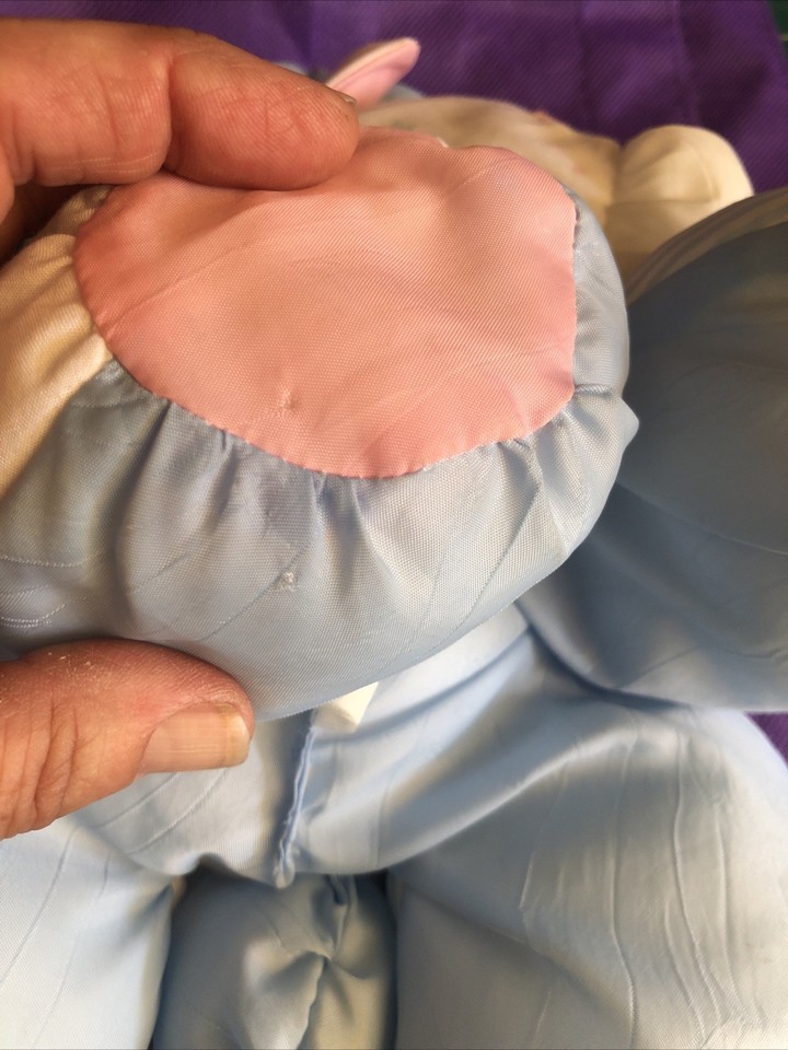 Fisher-Price Vintage 9” Puffalump Plush Pony Zebra Horse Blue Stars ...