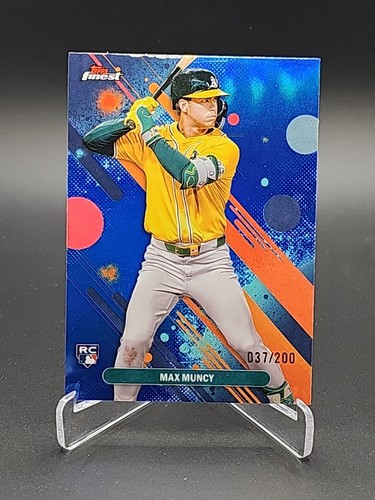MAX MUNCY 2025 TOPPS FINEST COMMON ROOKIE BLUE REFRACTOR RC /200 Q4450 ...