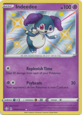 Indeedee Shining Fates: Shiny Vault LP-NM Pokemon TCG | eBay