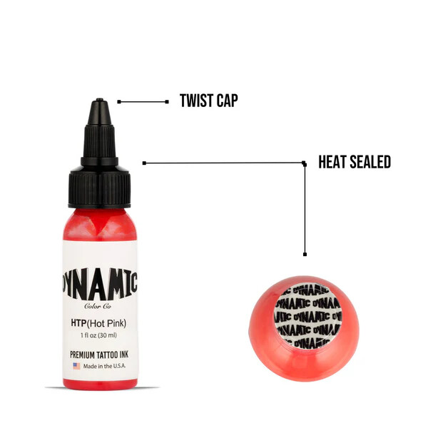 DYNAMIC COLOR Tattoo Ink Red Blue Black White Green Purple Brown Pink ...