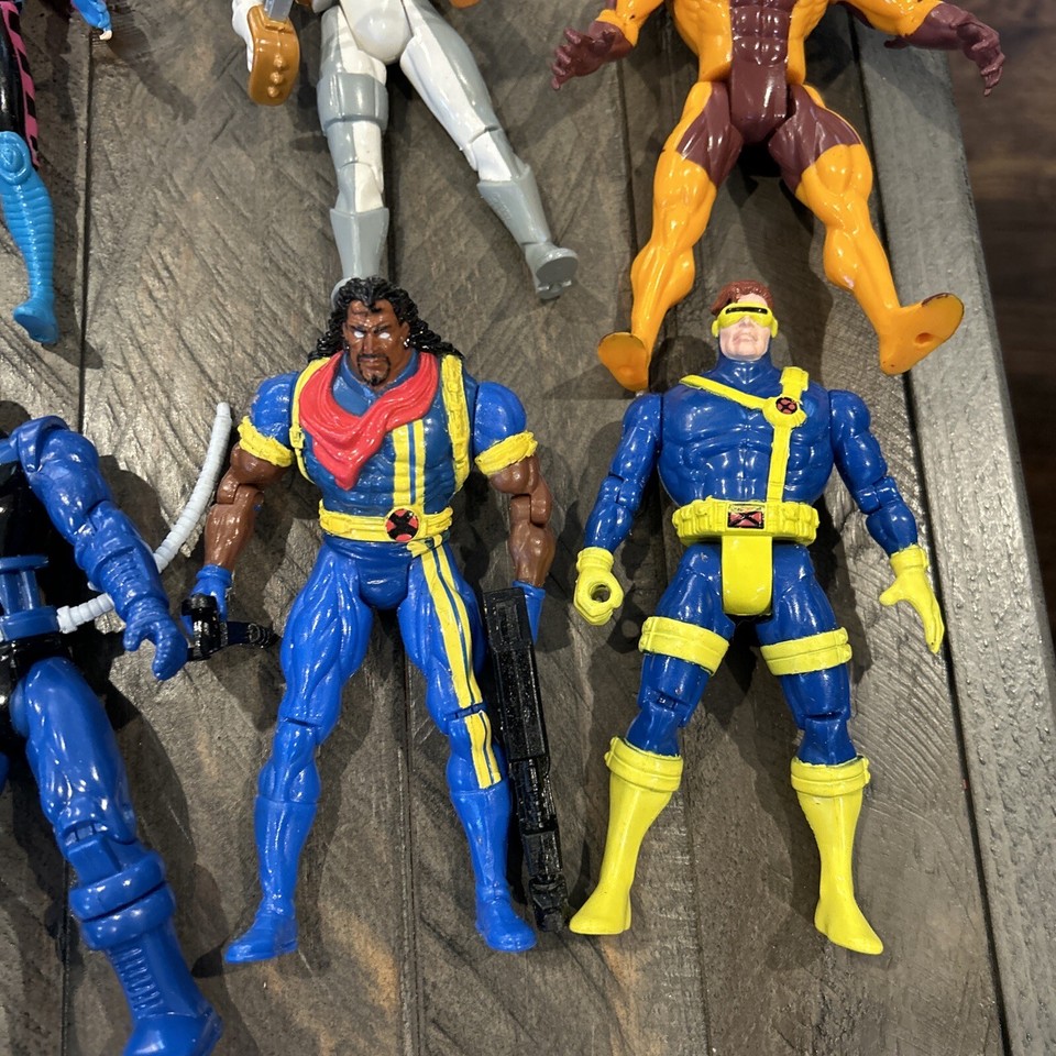 Vintage Marvel X-Men 1993 ToyBiz Metal Action Figure Lot of 9 ...