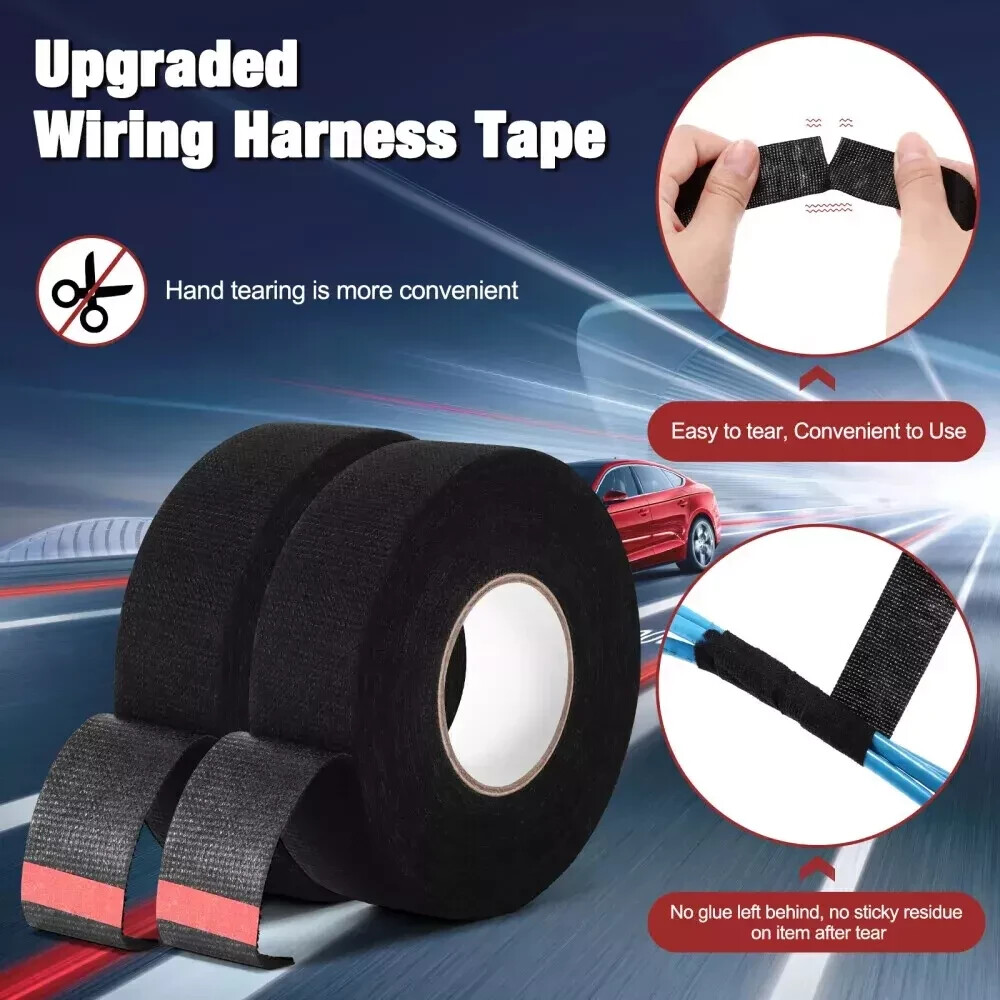 8 Rolls Cloth Tape Wire Electrical Wiring Harness Car Auto SUV truck ...
