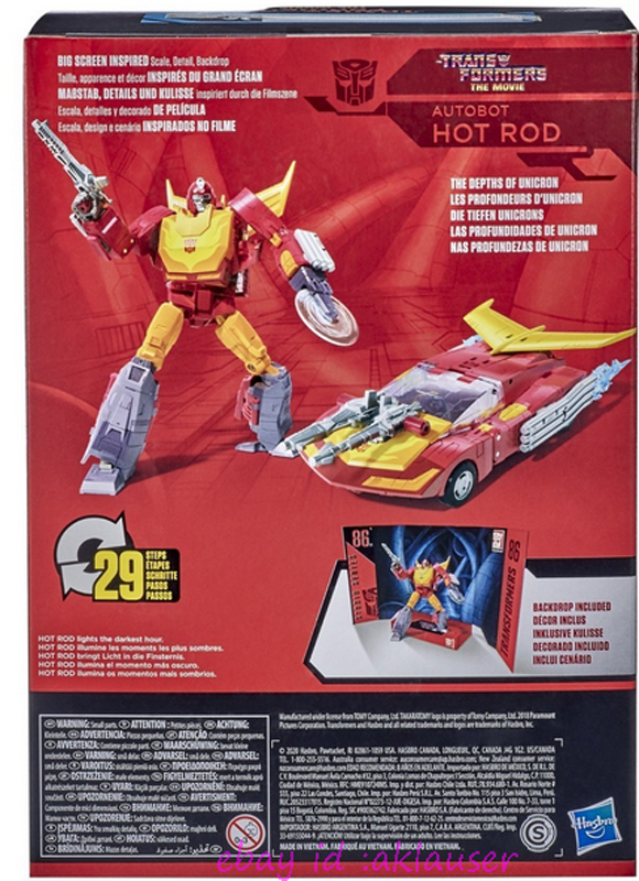 Perfect Takara Tomy Studio Series SS-86 04 Autbot Hot Rod Action Figure ...