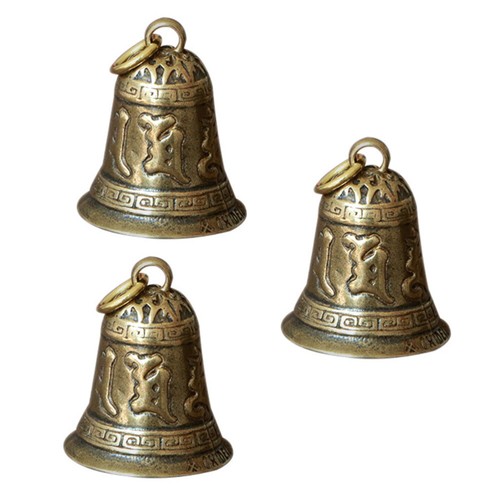 3 Pcs Car Keychains DIY Decor Brass Bell Pendant Men and Women | eBay