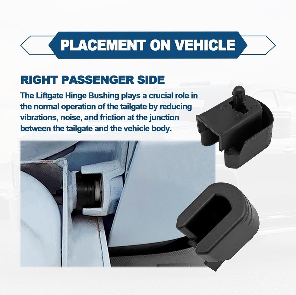 2Pcs For 2014-2020 Chevy Silverado 1500 Rear Right Tailgate Bushing w ...