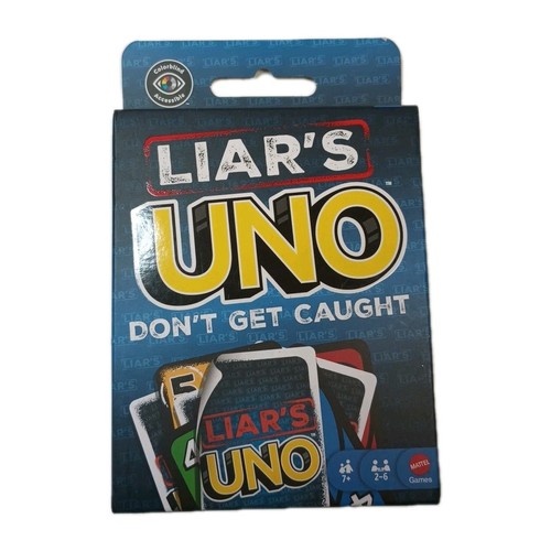 LIAR'S UNO Card Game "Trust No One" NEW. Mattel. Bluff. Strategy New ...