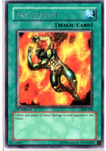1x (M/NM) Final Flame - LOB-100 - Rare - Unlimited Edition YuGiOh | eBay