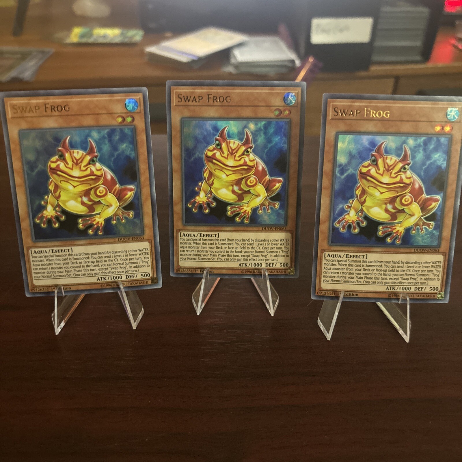 Yugioh Swap Frog DUOV-EN063 Ultra Rare 1st Ed NM | eBay