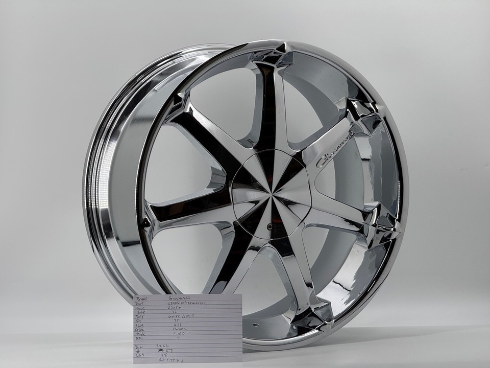 22" GIOVANNA Wheels LIDO 22x9.5 Chrome finish 6 lug 6X135/139.7 et +25 ...