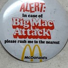VINTAGE BIG MAC ATTACK McDonald's METAL BUTTON | eBay