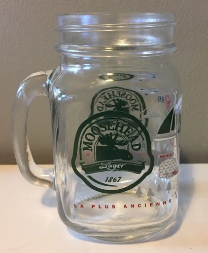 MOOSEHEAD LAGER 1867 BEER GLASS - PLUS ANCIENNE BRASSERIE INDEPENDANTE ...