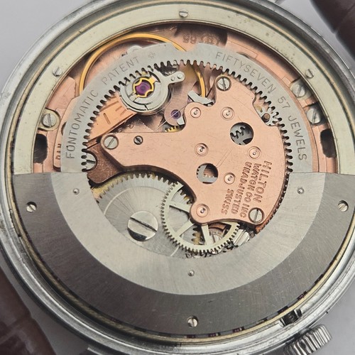 Vintage HILTON men's automatic watch FHF 65 57Jewels peripheral rotor ...