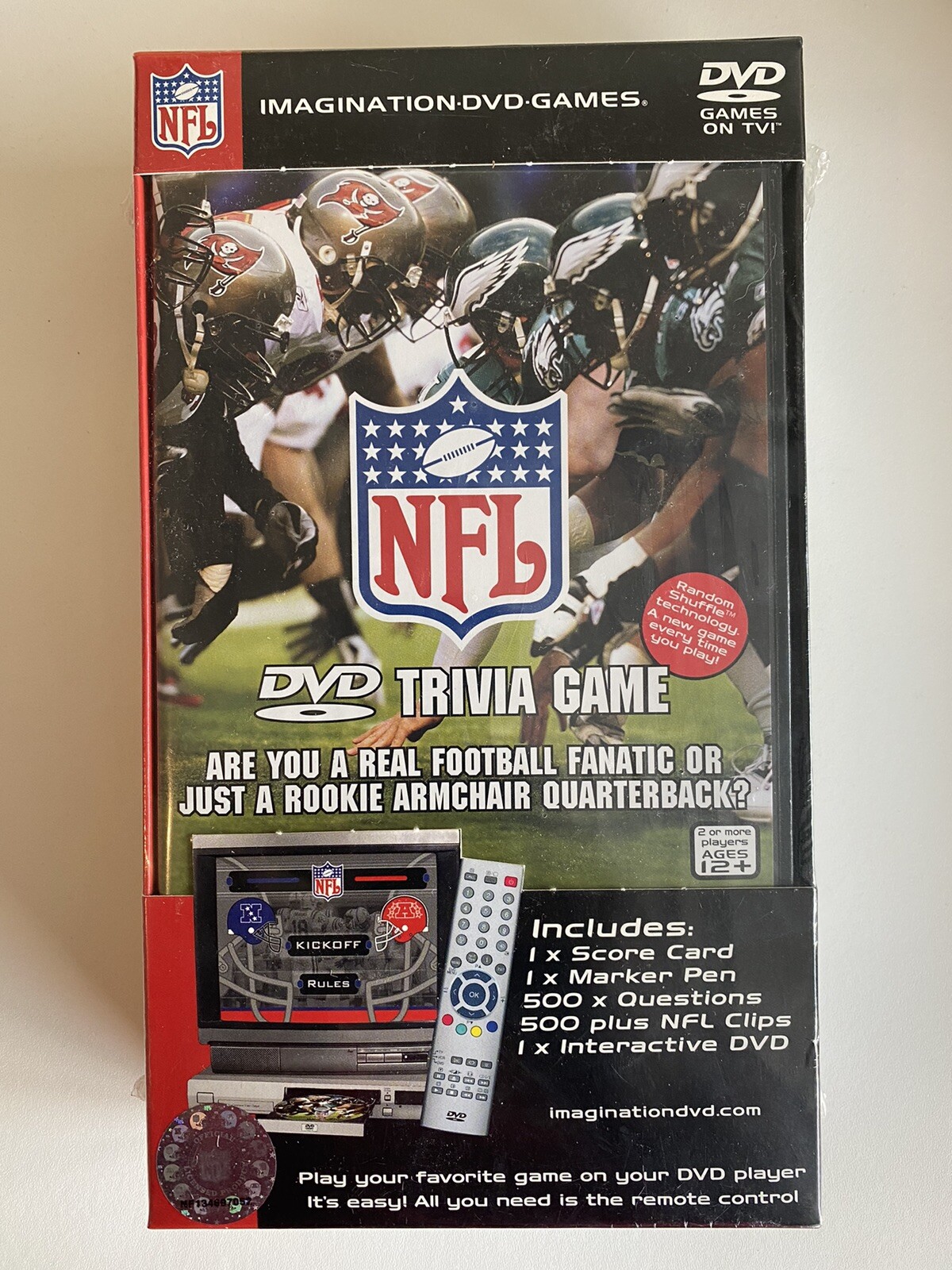 NFL DVD Trivia 2003, Imagination Entertainment Games On T.V- NEW ...