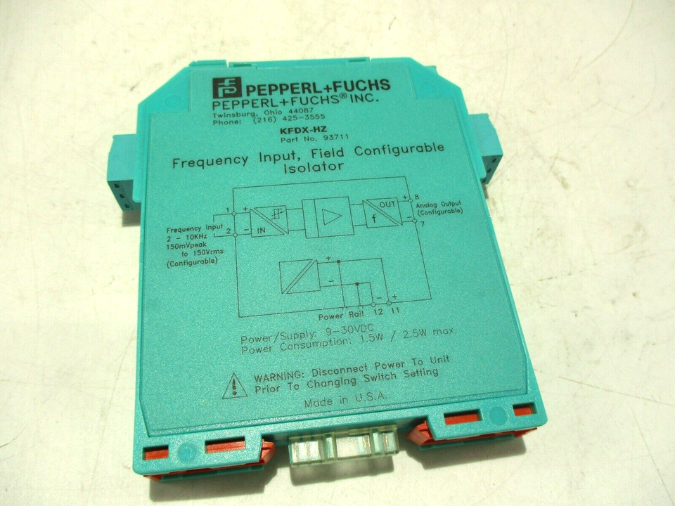 PEPPERL+FUCHS KFDX-HZ FIELD CONFIGURABLE ISOLATOR SIGNAL CONVERTER | eBay