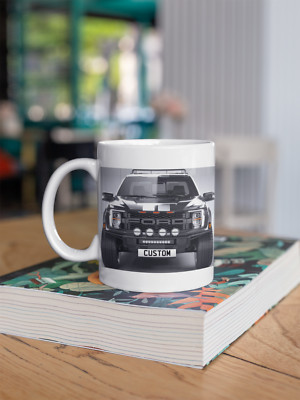 Personalised Number Reg Plate Ford F150 Raptor R Coffee Mug - Gift FAST ...