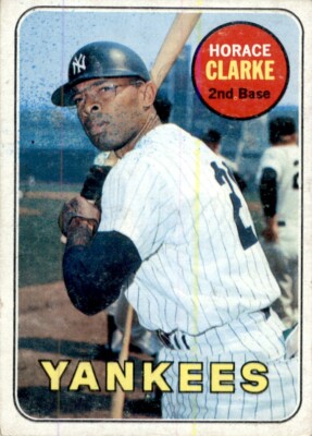 1969 Topps Baseball Horace Clarke (A) New York Yankees #87 | eBay