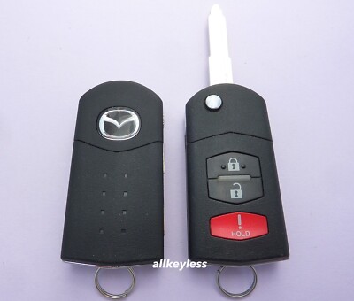 OEM MAZDA 3, 6 SPEED6 flip keyless entry remote key fob transmitter ...