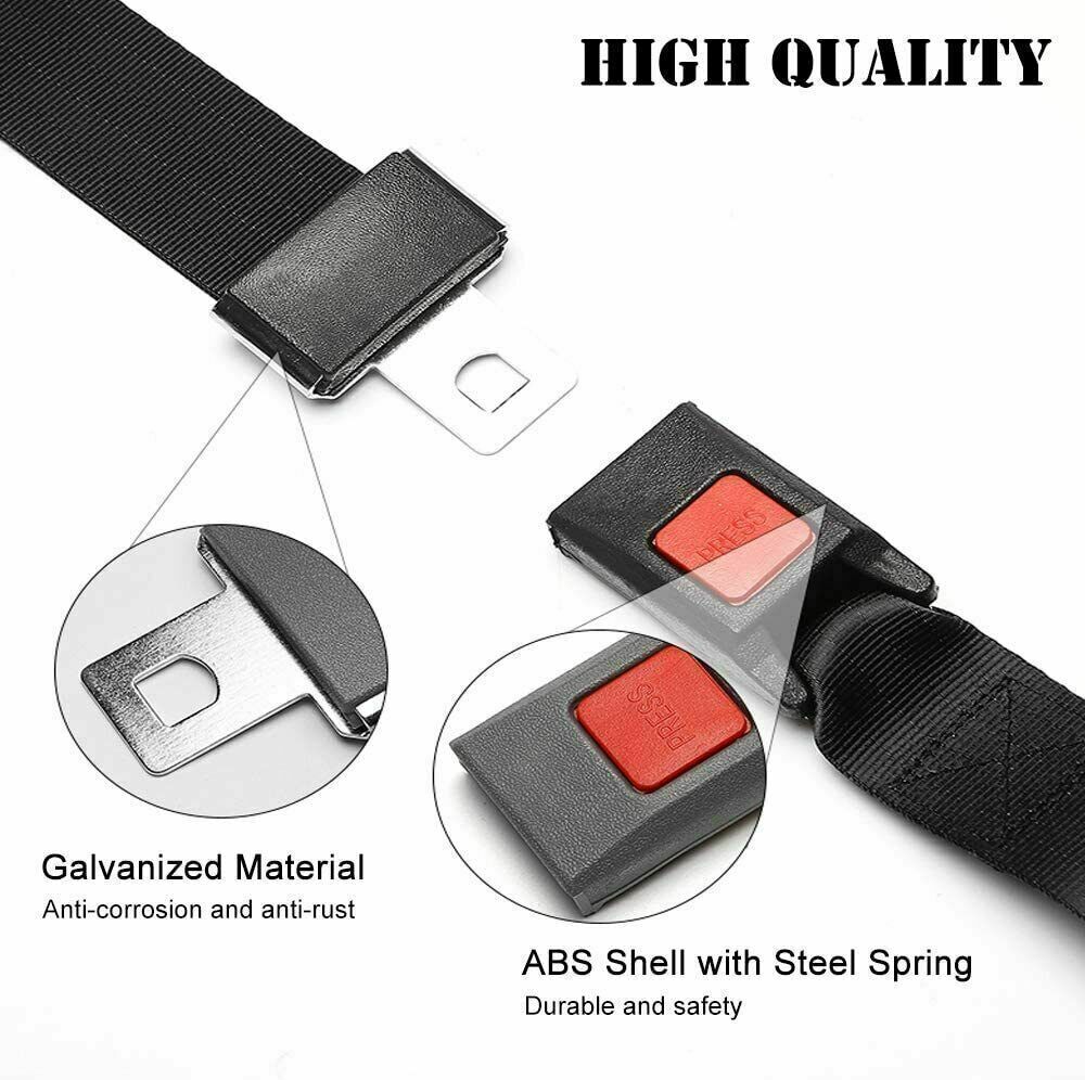 4Pack Truck Car Lap Seat Belts 2 Point Adjustable Single Seat Lap ...