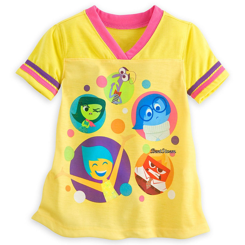 Inside Out Pajamas / PJ Sleep Set For Girls Short Sleeve Top Pants ...