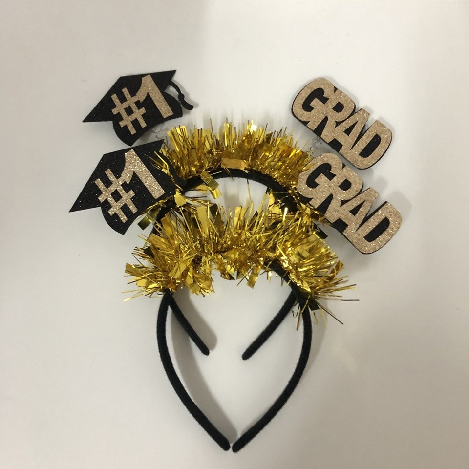 3 Pcs Graduation Hat Hair Party Accessories Headband for Headdress ...