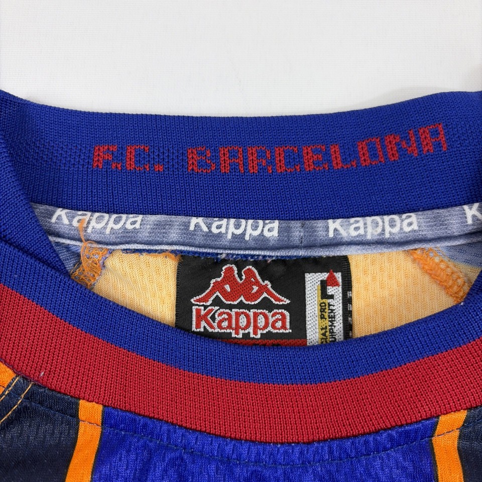 Vintage original Barcelona rare away 1997 1998 Football Shirt kappa ...