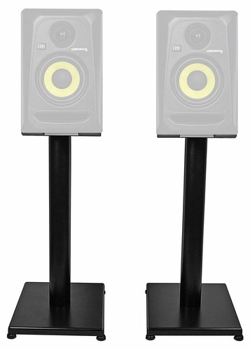 Pair 21” Black Steel Studio Monitor Speaker Stands For KRK ROKIT 4 G3 ...
