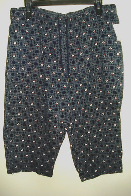 Ladies Plus Capris Coral Bay Navy Nautical Design Size 3X NEW | eBay