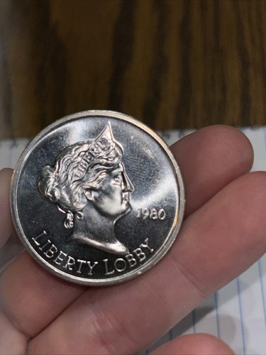 1980 Liberty Lobby 1 Oz .999 Fine Silver Rounds Lot of 1! Vintage! Rare ...