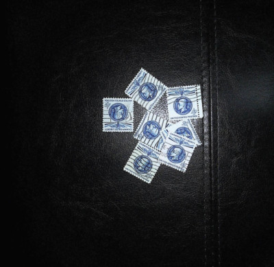 Vintage Antique USPS Postage Stamp Collection 7pc Lot Hinged and Never ...