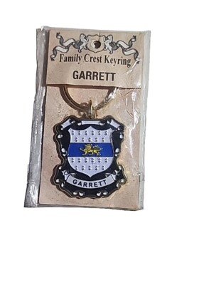Family Crest Keyring Garrett | eBay