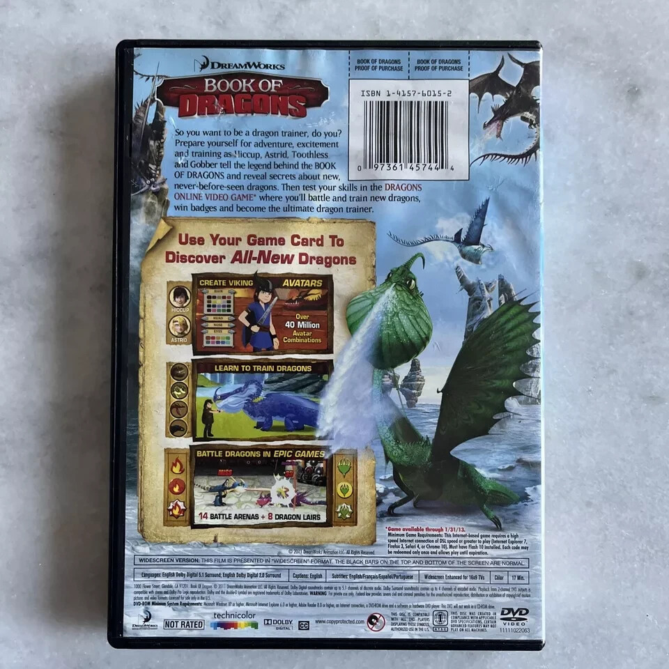 Dreamworks Dragons: Book of Dragons (DVD, 2011, Widescreen) | eBay