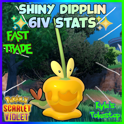 6IV SHINY DIPPLIN POKEMON SCARLET & VIOLET EV'D BATTLE READY 🚀 FAST | eBay