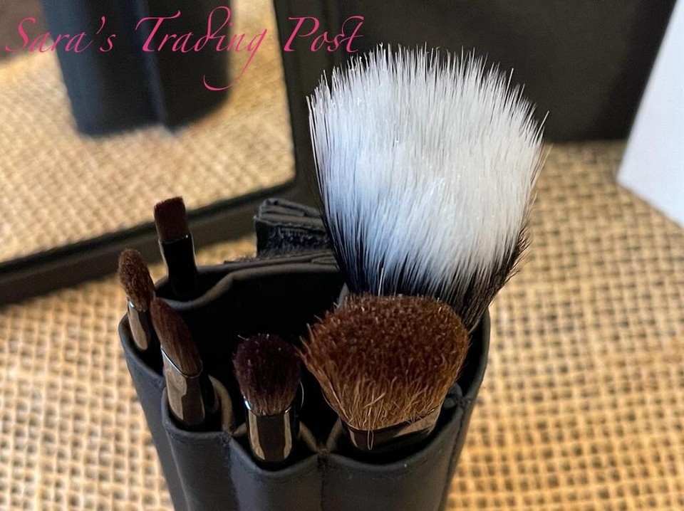1 Chanel Collection 6 Essential MINI BRUSH Makeup SET w/Mirror+Bag ...