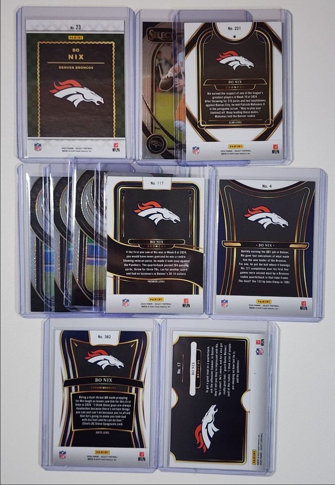 [10] BO NIX 2024 SELECT PREMIER LEVEL SUITE ROOKIE BRONCOS RC Q4274 | eBay