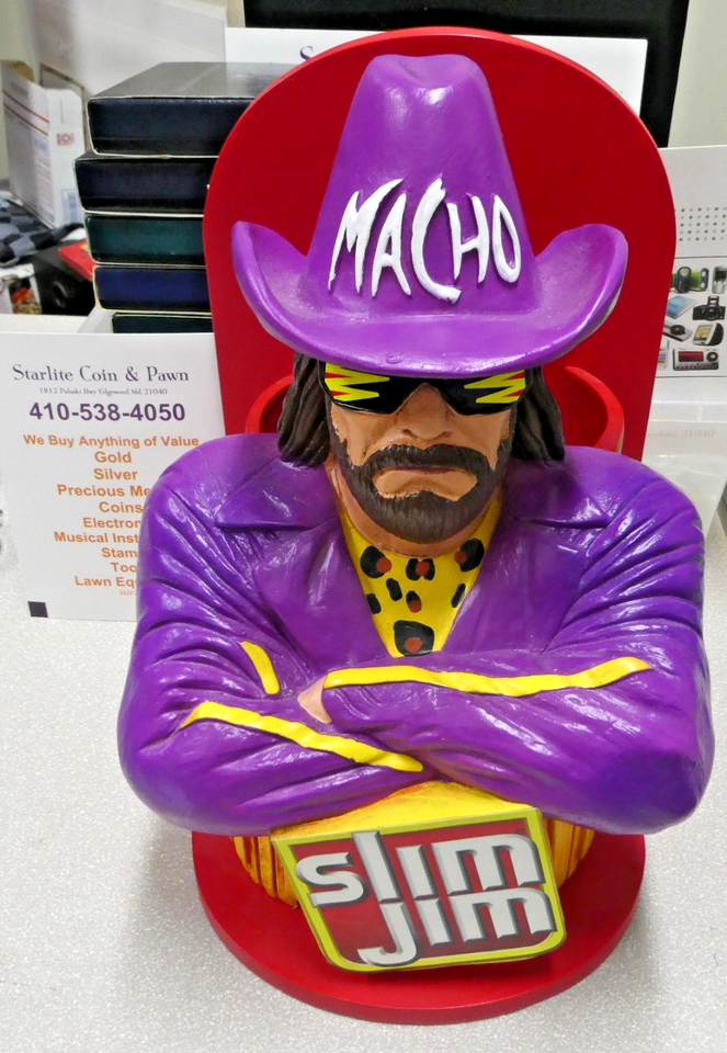 2020 "Macho Man" Randy Savage Slim Jim Display Purple Collector Series ...
