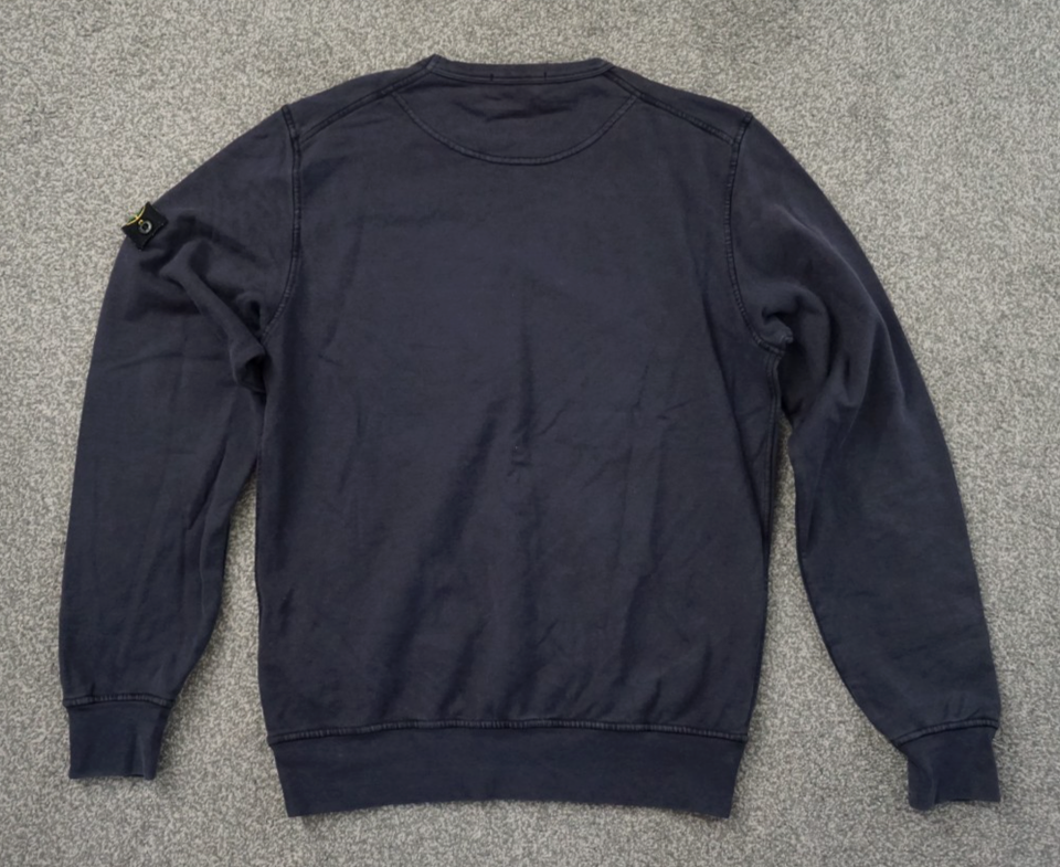 Boys Stone Island Navy Blue Spell Out Sweater Top - Age 14 | eBay UK
