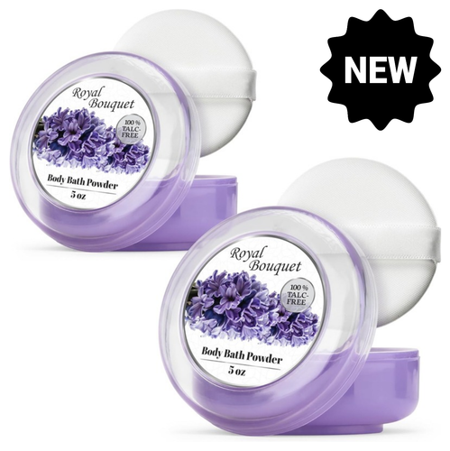 2 Pack Body Bath Powder for Women, 100% Talc-Free, Elegant Royal ...