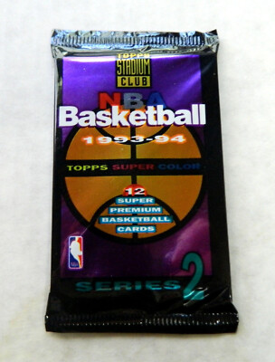 1993 94 Sealed Packs Topps Stadium Club NBA Basketball Series 2 Beam ...