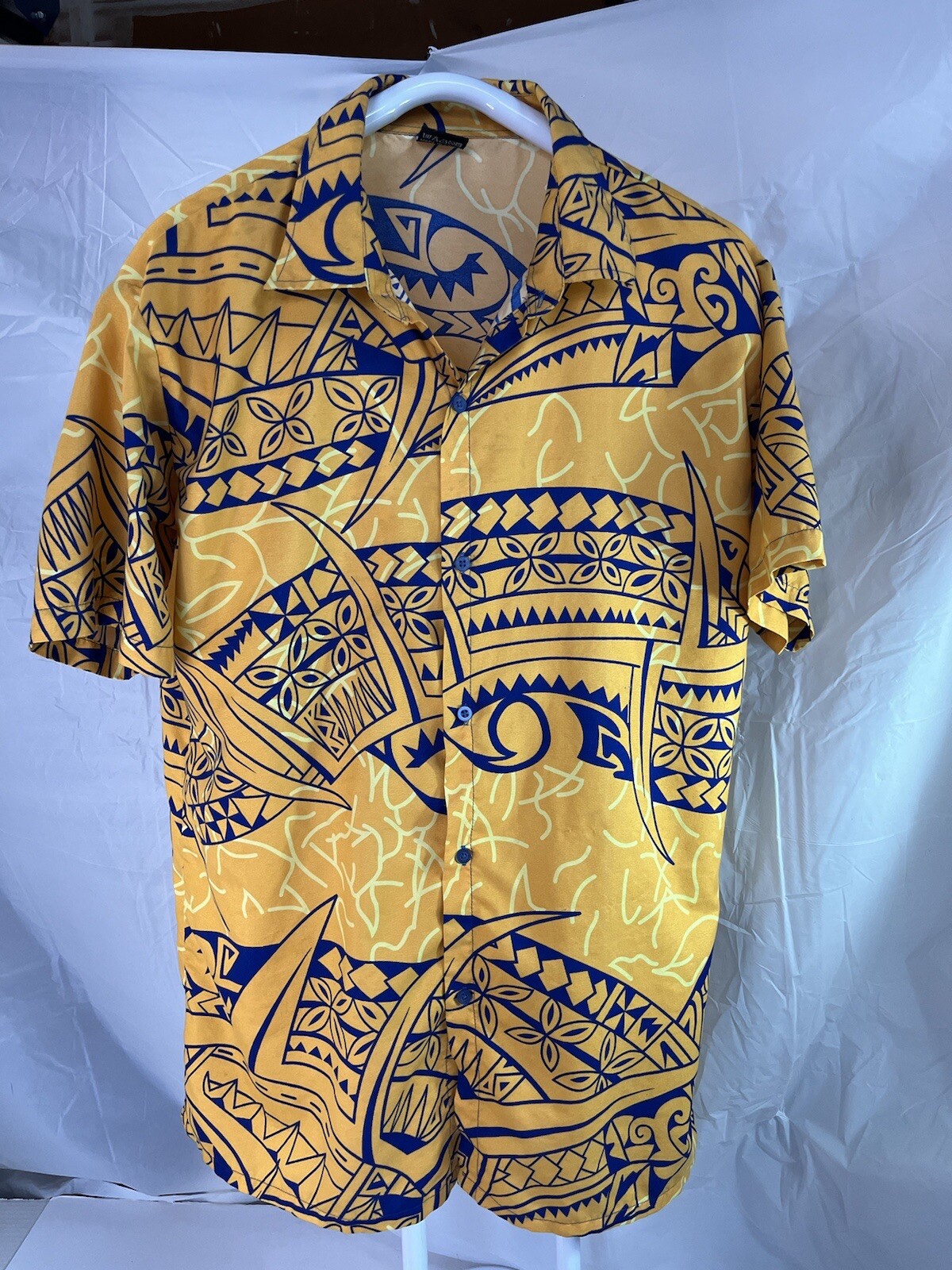 Eastern Uniform Polynesian / Hawaiian Print Mens Shir… - Gem