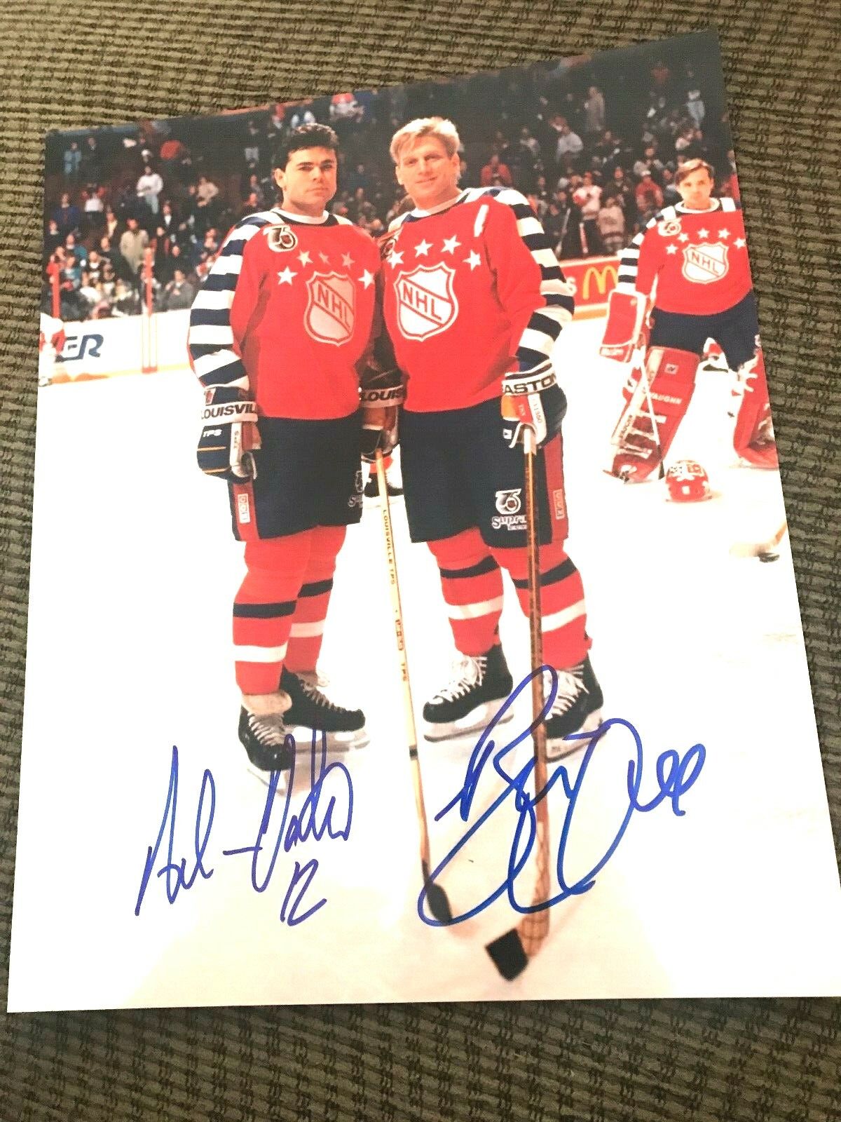 Adam Oates Brett Hull Dual Autographed Allstar 8x10 Photo COA | eBay