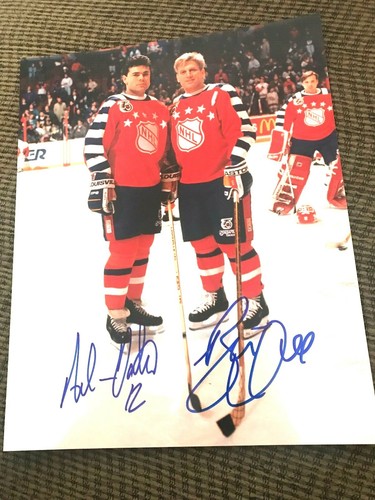 Adam Oates Brett Hull Dual Autographed Allstar 8x10 Photo COA | eBay